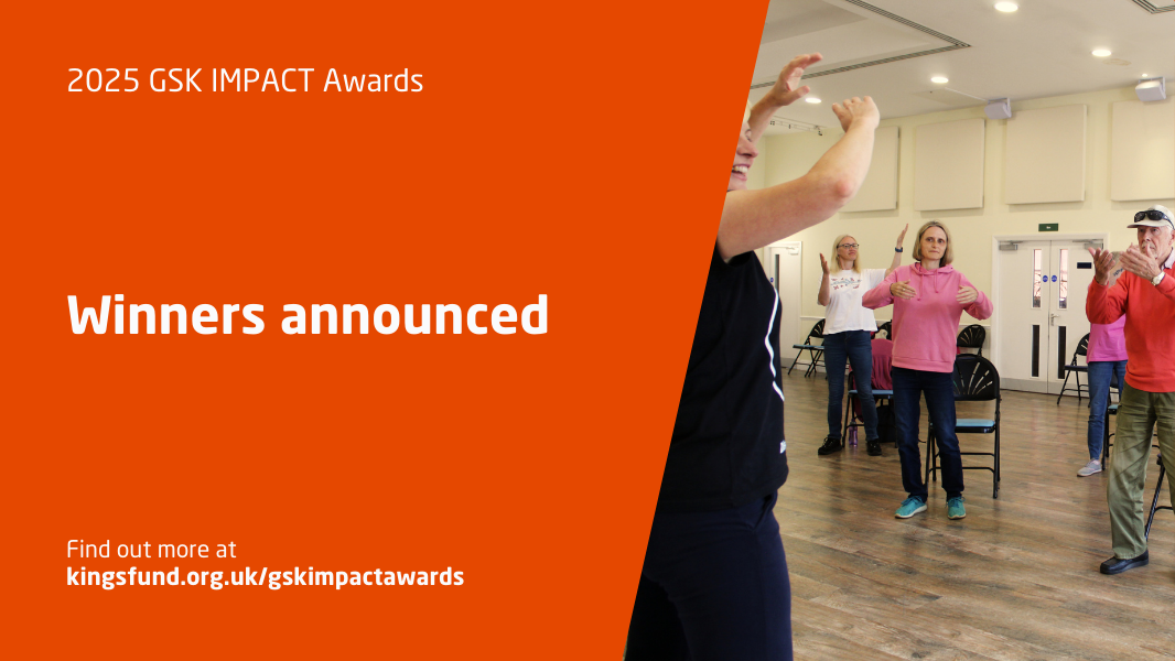 2025 GSK IMPACT Awards Winners | The King's Fund