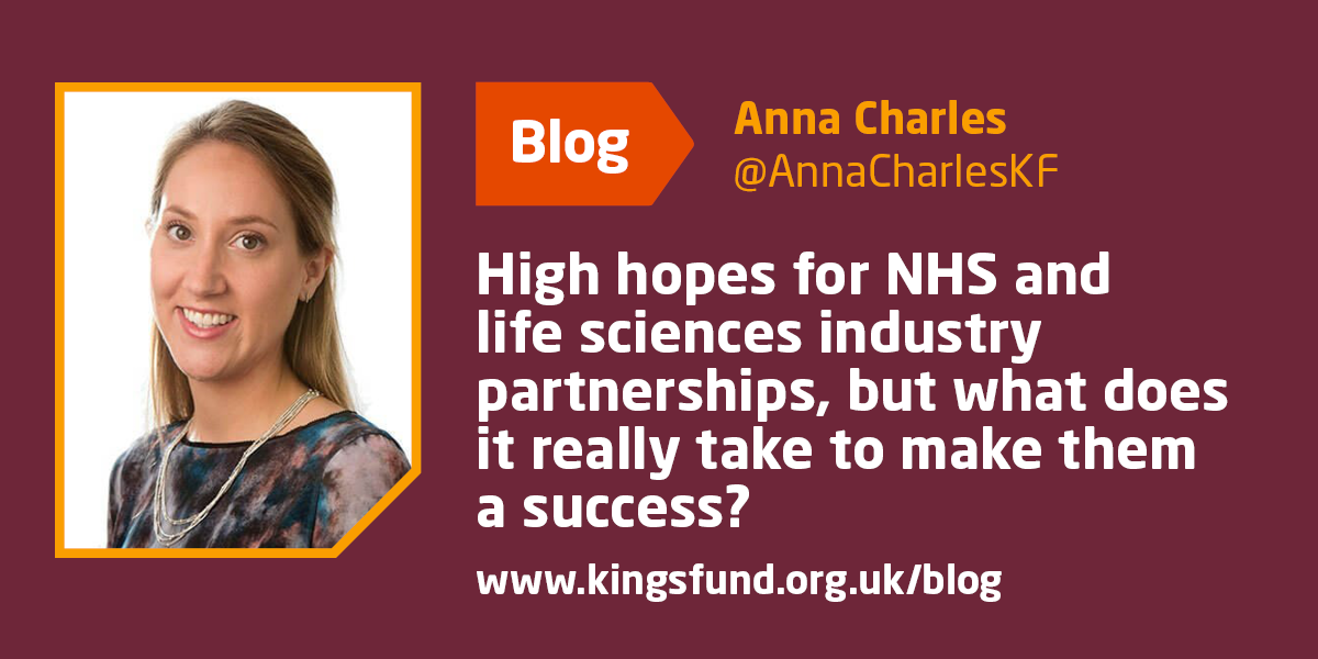 High hopes for NHS and life sciences industry partnerships, but what ...