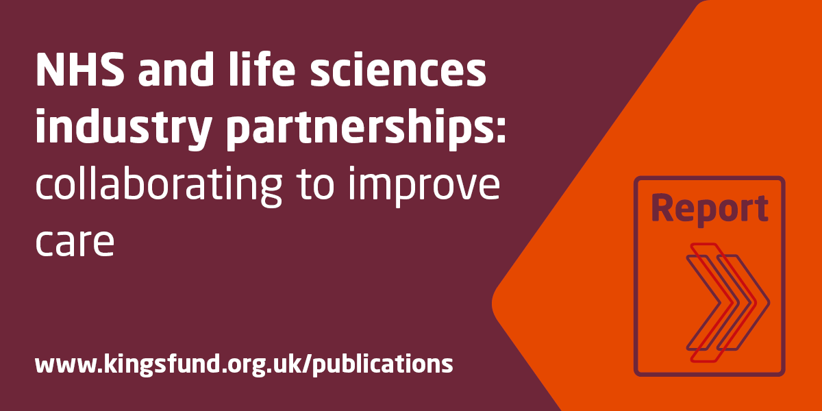 NHS And Life Sciences Industry Partnerships: Collaborating To Improve ...