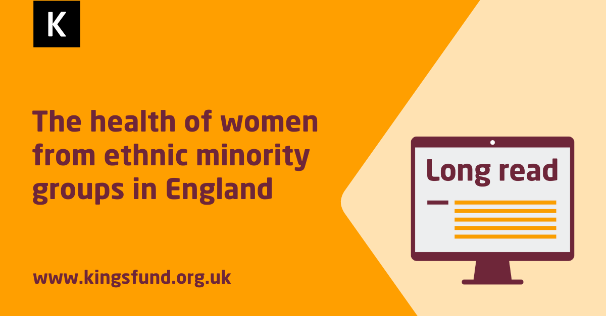 The Health Of Women From Ethnic Minority Groups In England | The King's ...