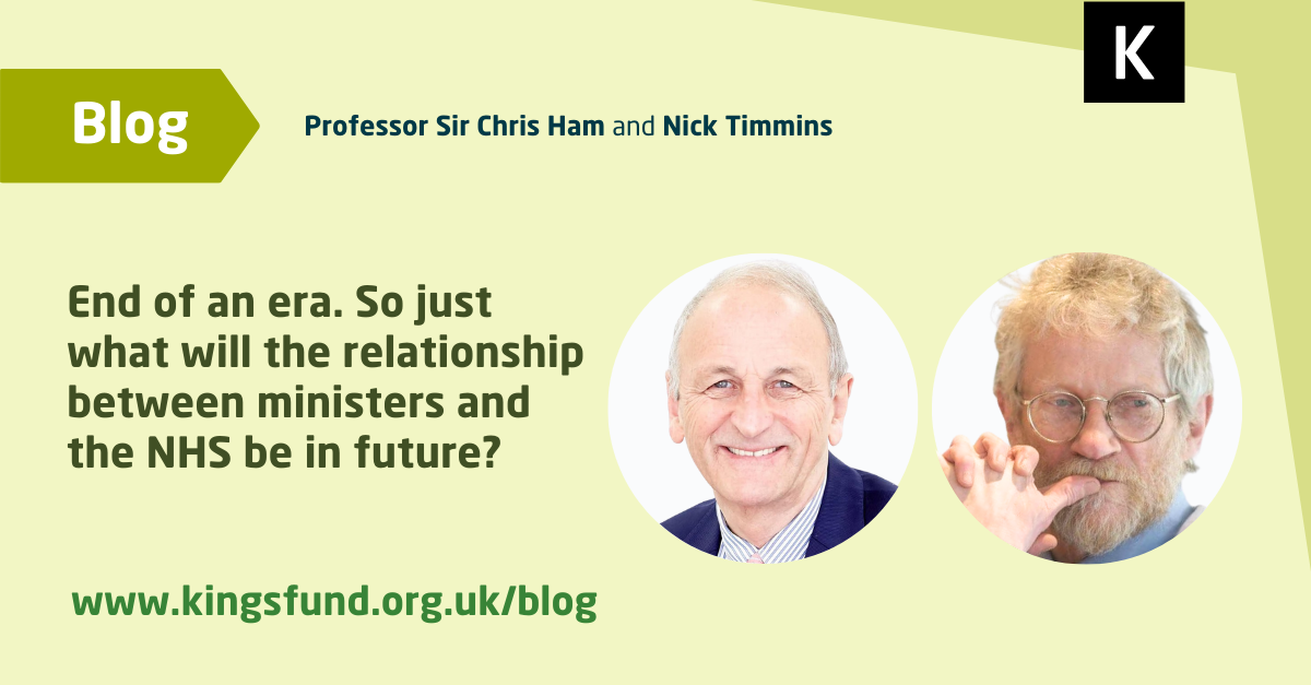 What Will The Relationship Between Ministers & The NHS Be In Future ...