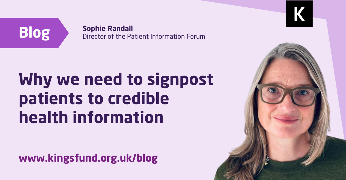 Why We Need To Signpost Patients To Credible Health Information | The ...