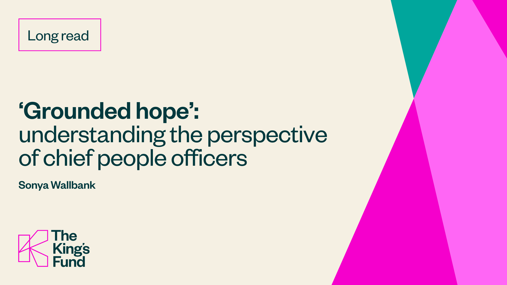 ‘Grounded Hope’: Understanding The Perspective Of Chief People Officers ...
