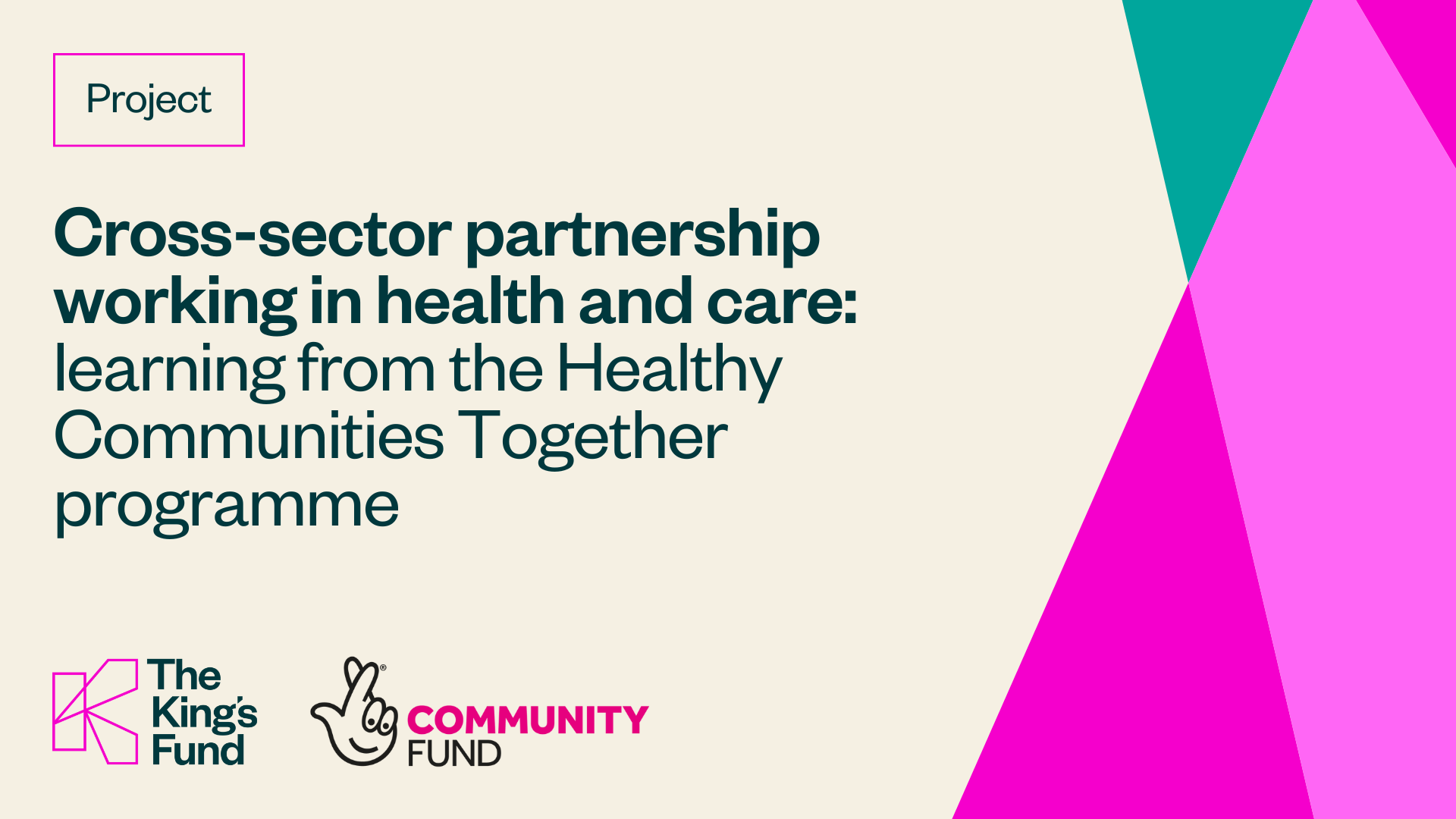 Healthy Communities Together | The King's Fund