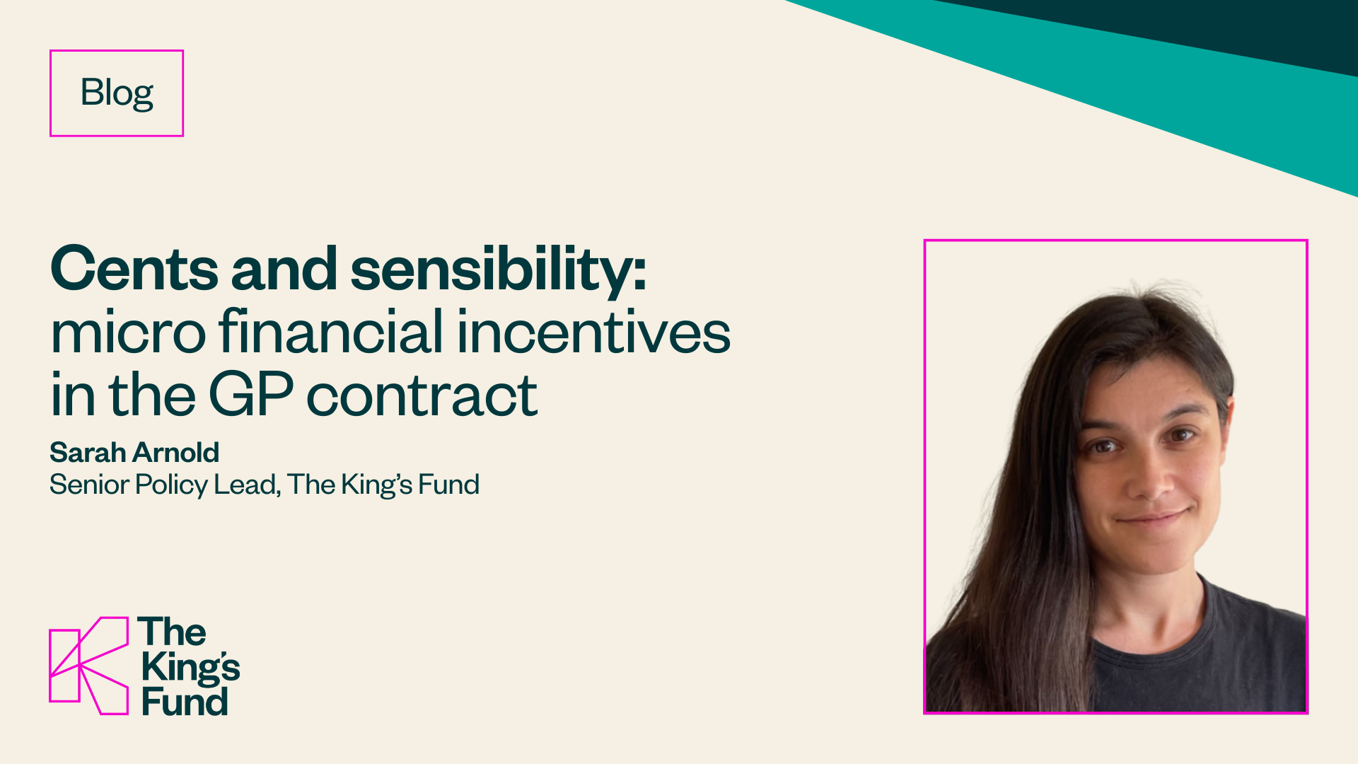 Cents And Sensibility: Micro Financial Incentives In The GP Contract ...