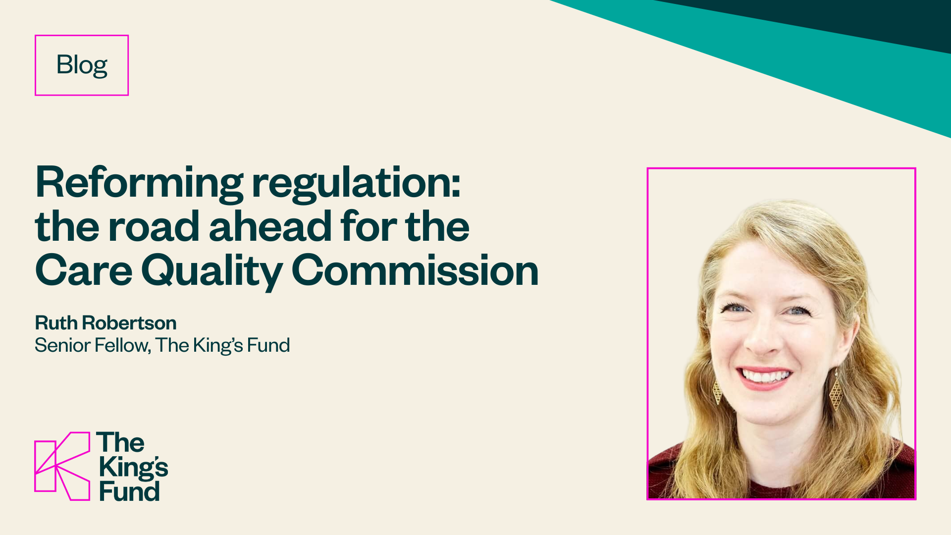 Reforming Regulation: The Road Ahead For The Care Quality Commission ...