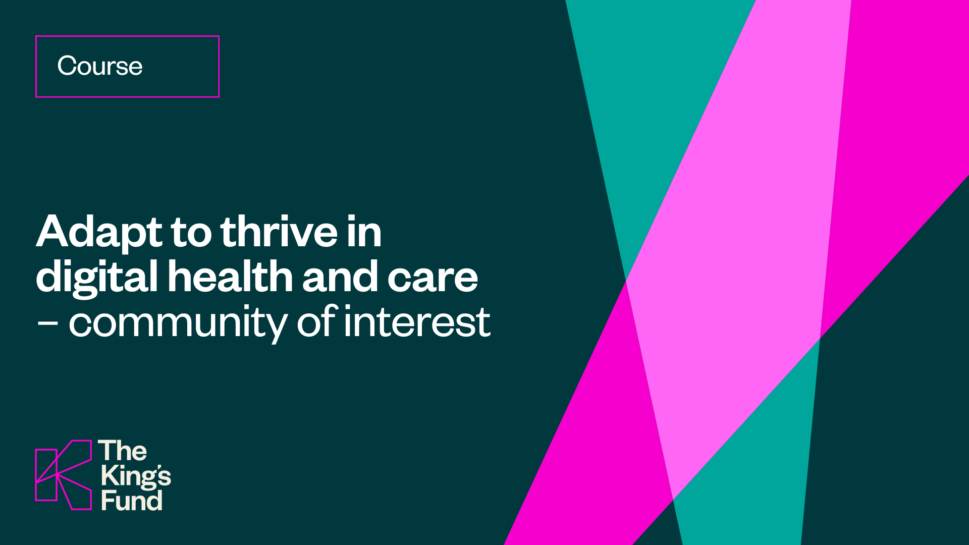 Adapt To Thrive - Digital Health Care | Community Of Interest | The ...