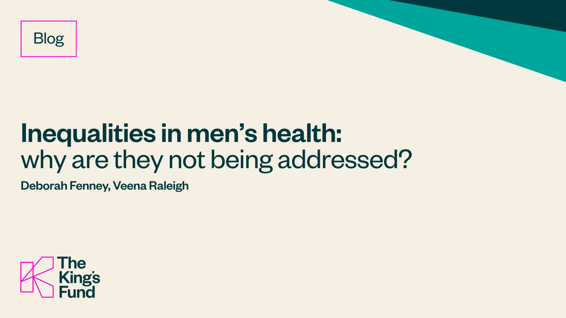 Inequalities In Men’s Health: Why Are They Not Being Addressed? | The ...