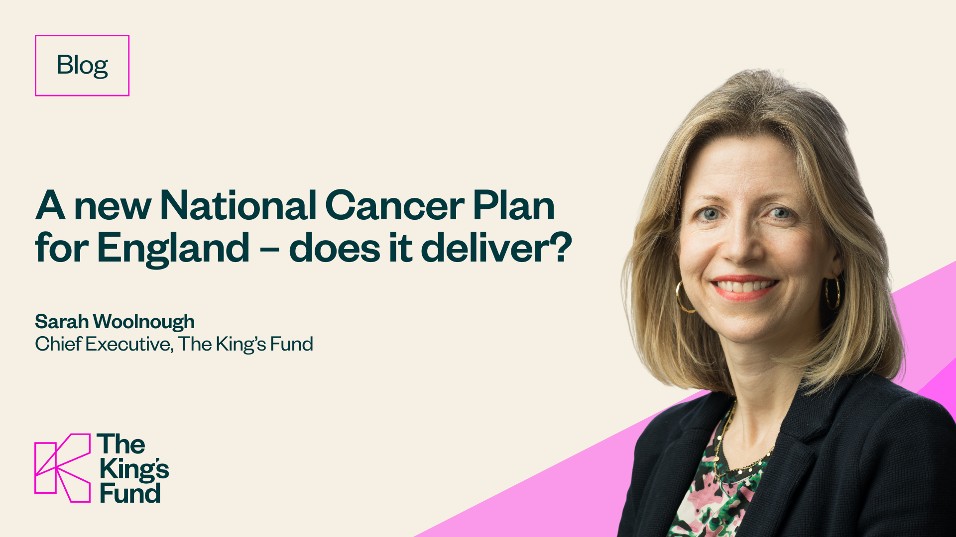 A New National Cancer Plan For England – Does It Deliver? | The King's Fund