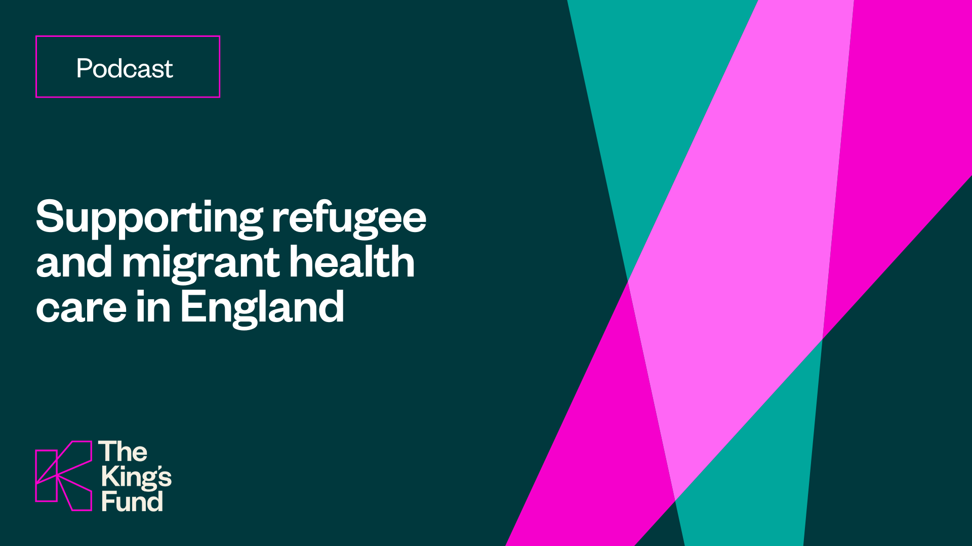 Supporting refugee and migrant health care in England | The King's Fund