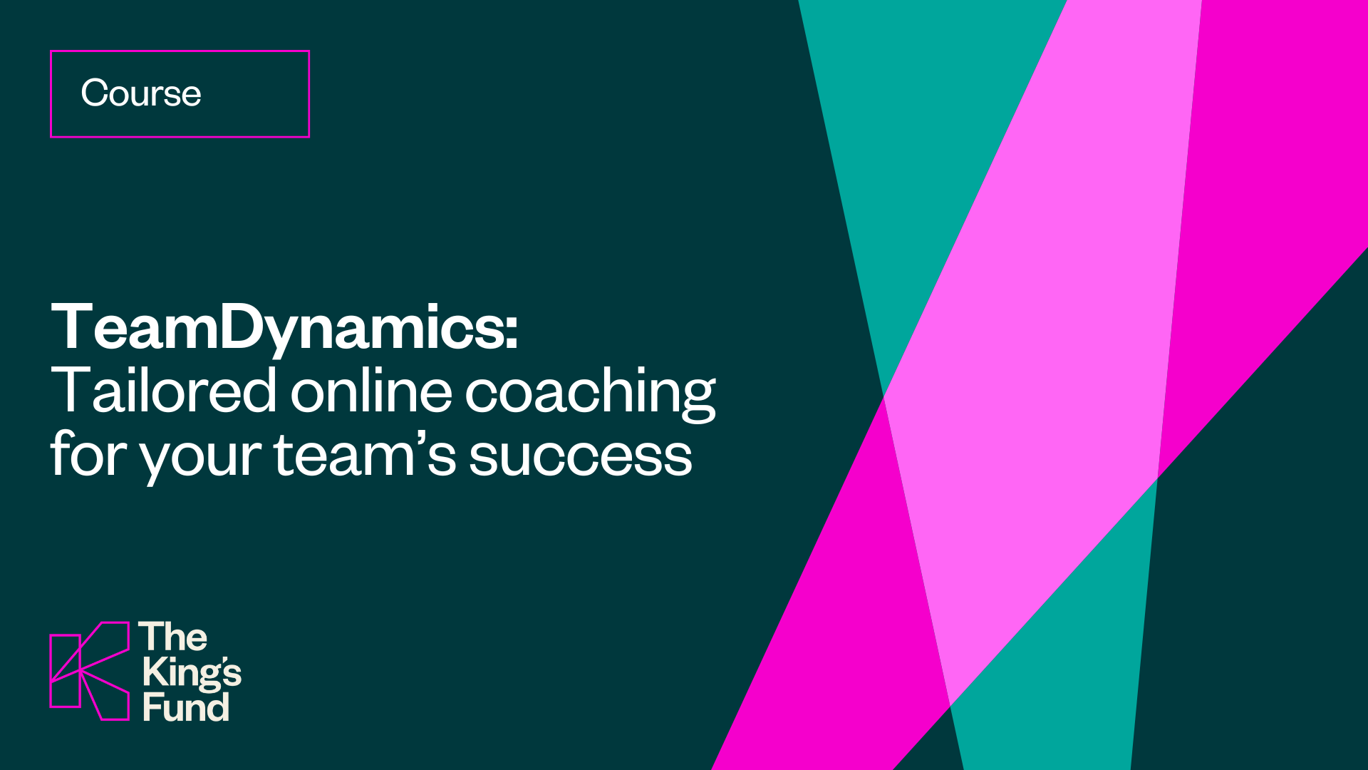 TeamDynamics | Collaborative Team Coaching Programme | The King’s Fund ...