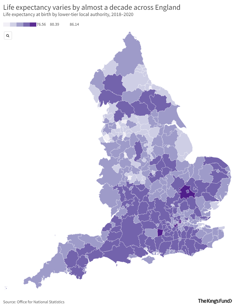 Health inequalities in a nutshell | The King's Fund